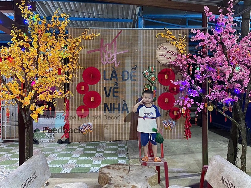 Bộ chữ gỗ Tết là để về nhà - Tết sum vầy [Chữ lớn - Cắt theo yêu cầu ...